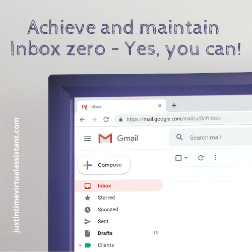 Achieve and maintain inbox zero – Yes, you can! | Just in Time